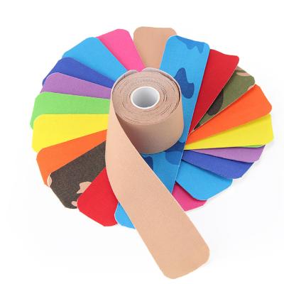 China Precut kinesiology tape Sport elastic therapy physio tape for foot wrist knee shoulder neck back muscle kinesiology tape for sale