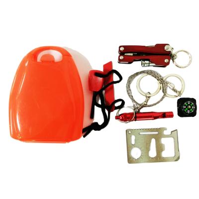 China 2020 new arrival first aid pocket kit D18 camping hiking survival kit for sale