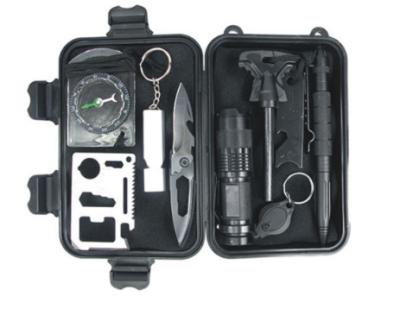 China Travel survivor kit Portable Emergency Survival tools with waterproof Shockproof hard case Emergency Survival Kit for sale
