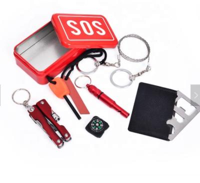 China Mini survival kit Swiss knife flashlight first aid kit  camping outdoor  stuff Survival  Tools hiking adventures for sale