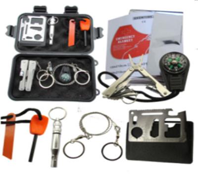 China Lightweight Portable  Waterproof Shockproof Emergency outdoor Survival tool box case kit for sale