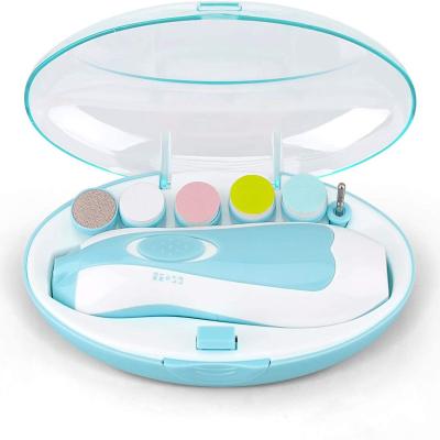 China Hot selling  Electric Nail Trimmer Nail File Toes Fingernails Care with LED Light for Newborn baby Kids and Adult for sale