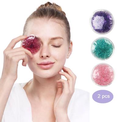 China Reusable Hot Cold Therapy Heat Ice Gel Pack First Aid Sports Eye Head Pain Relief Fatigue Soft Gel Eye Pads Sleeping Cover for sale
