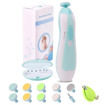 China Baby Nail File Electric Nail Trimmer Toes Fingernails Care Trimmer with LED Light for Newborn, Kids and Adult for sale