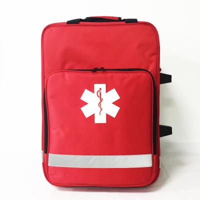 China Best selling trauma first aid kit list checklist canada bags stocked rolling contents aed oxygen bvm tactical pouch bag for sale
