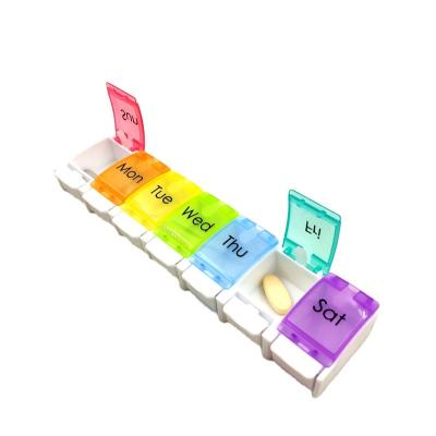 Cina Cassa per medicine Organizzatore di pillole settimanali Cassa per pillole giornaliere 7 casse contenenti vitamine in vendita