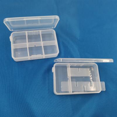 China Detachable sorted parts box jewelry storage box 6 case plastic Fake eyelashes storage box for sale