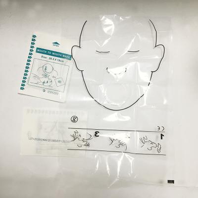 China CPR Training Gift  Emergency CPR Mask First Aid CPR  Keychain Face Shield Pouch for sale