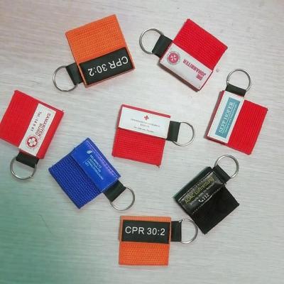 중국 응급 치료 응급 Cpr f안면 가리개 열쇠고리 마스크 Cpr 의약품 판매용