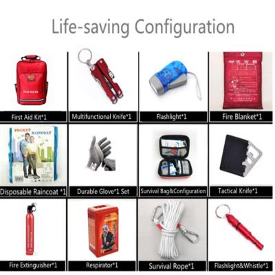 China Emergency First Aid Kit Survival Gear Kit Outdoor  Emergency Medical Fire Rescue Bag  Travel First Aid Kit for sale