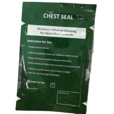 China Army Ifak Chest Seal Bandages Occlusive Dressing Emergency First Aid Wound Sticker for sale