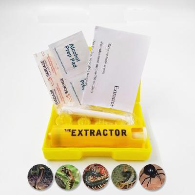 China Bug Bite Suction Tool Snake Bite Poison Extractor Pump Camping supplier Survival First Aid Kit for sale