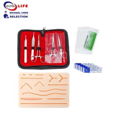 China Medical students training Skin silicone suture pad suture practice kit for training for sale