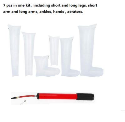 China Inflatable Air Splint Set with 7pcs in one kit Ankle Leg Arm Fracture Splint emgency Inflatable Support Brace for sale