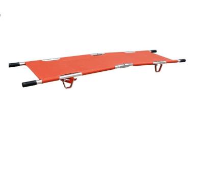 China Emergency Folding aluminum  stretcher  With stronger  oxford fabric foldable stretcher  rescue stretcher for sale