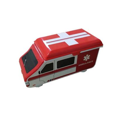 China Funny Ambulance car shape first aid box  home shop use  fashion emergency kit children care first aid kit box case for sale