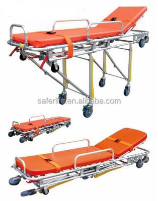 China Aluminum Alloy Automatic Hospital Loading Ambulance Stretcher for sale