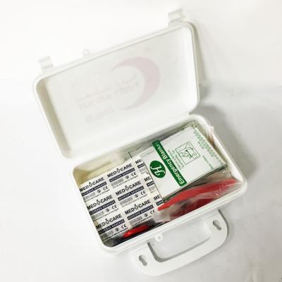 China SL-026 Stock Approval Colored Small PP Box 15First Aid Kit Compact First Aid Kits For Travelling for sale