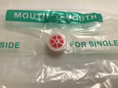 China Mini Cpr Barrier Mask Keychain Face Shield Nylon Bag Mouth To Mouth Personalized 20x30cm for sale