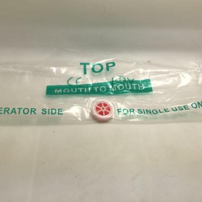 China Mini Cpr Barrier Mask Keychain Face Shield Nylon Bag Mouth To Mouth Personalized 20x30cm for sale