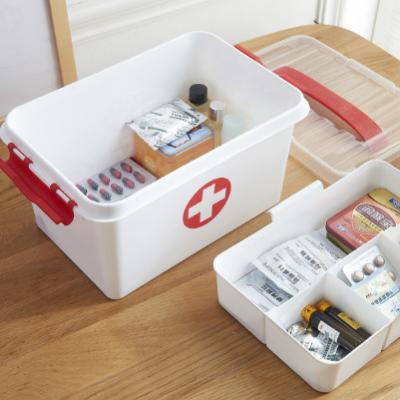 China Family  first aid kit box household first aid equipment  medication  Plastic Storage Container Box case Cabinet for sale