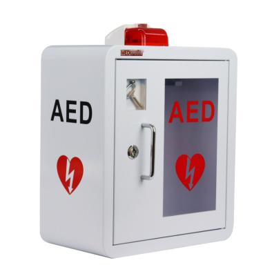 China Quality Defibrillator AED Wall mount Cabinet  first aid use AED case Indoor AED trainer cabinet for sale