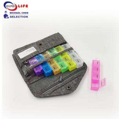 China 7 days pill box pill holder pill tablet holder 21 times pill container weekly Tablet case for travel for sale