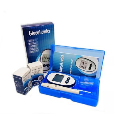 China Blood Sugar Meter Code Free Glucometer Quick Body Check Hospital Homecare Portable Glucose Monitor Set for sale