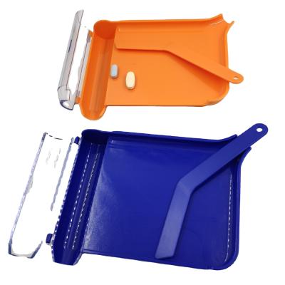 China Pharmacy ABS Pill Counting tray medicine pill counting platform  spatula plastic counter manual pill counter tray for sale
