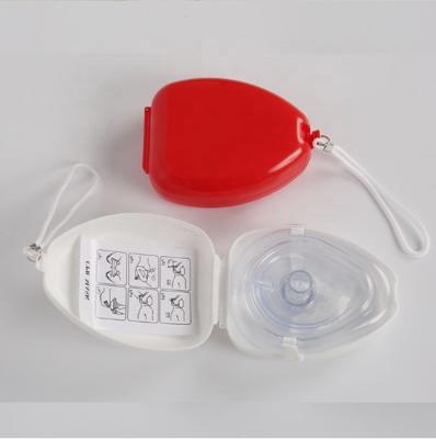 China Disposable Face Shield Cpr Mask With One Way Valve Heart Problem Mouth To Mouth Rescue Patient for sale