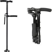 China 2016 wholesale folding cane free adjustable walking cane with LED light for sale