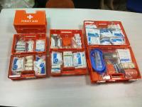 China Large Wall Mounted ABS Plastic First Aid Kit Box With Accessories for sale