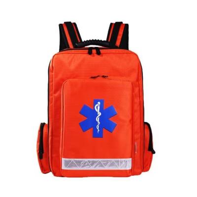 China 1680D Oxford 20L Emergency First Aid Backpack Orange for sale