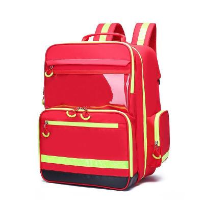 China Red Earthquake Rescue Backpack 1.5kg Emergency Medical Kit for sale