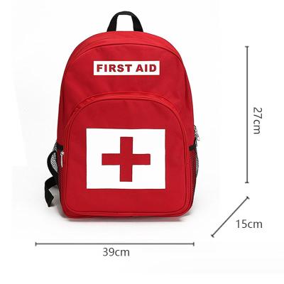 China Nylon Travel First Aid Backpack 10 Capacity 0.5kg for Camping Hiking for sale