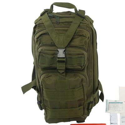 China Outdoor First Aid Survival Kit Tactical Backpack 20L Emergency Trauma Bag for sale
