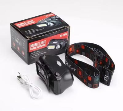 China Outdoor Emergency Flashlight with Battery USB Charging Headlight for sale