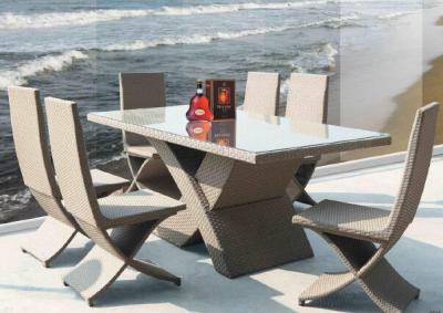 China Outdoor furniture wicker dinning table -9113 for sale