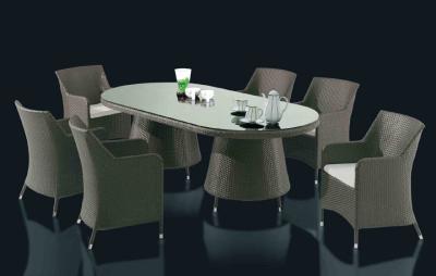 China Outdoor furniture wicker dinning table-9114a for sale