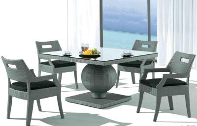 China Outdoor furniture wicker dinning table-9116 for sale