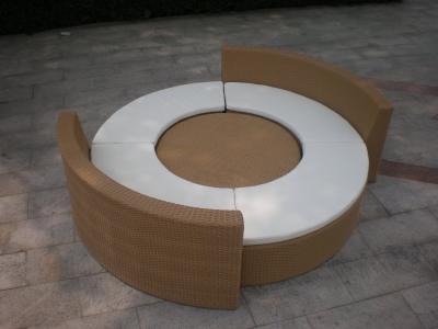 China garden furniture fire pot sofa-9872 for sale
