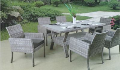 Outdoor furniture wicker dinning table--2002