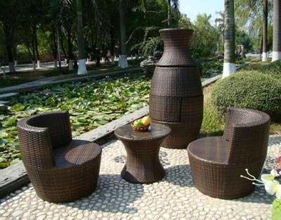 outdoor furniture rattan stacking flower vase sofa set-16059
