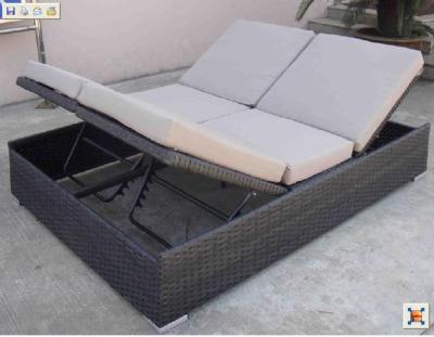 outdoor rattan backyard sunbed-16089