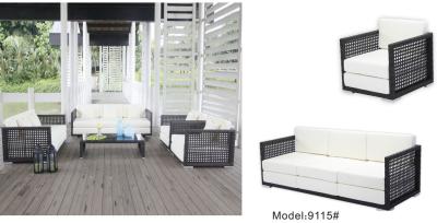 5pcs aluminum rattan wicker hotel commercial furniture sofa set-9115