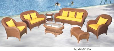 China 6 piece -Tradition Chinese Style garden patio sofa set 7 pieces rattan wicker material -9013 for sale