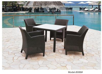 China 5pcs patio outdoor swimming wicker dining chairs -8086 for sale