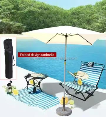 China Yoshen 6.5ft Camp Portable Sunshade Patio Umbrella Canopy Fishing Pool Umbrella Light Weight Folding Outdoor Umbrella Parasol for sale
