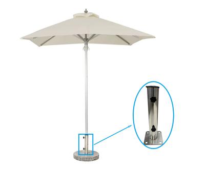 China Commercial Beach Umbrella Heavy Duty Rust Resistant Bottom Pole Tube for Central Pole Base for sale