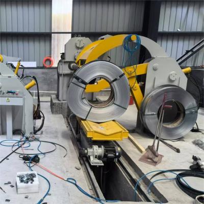 China 2000mm PLC Controlled Hydraulic Decoiler Machine Machine Steel Coil Decoiler for sale